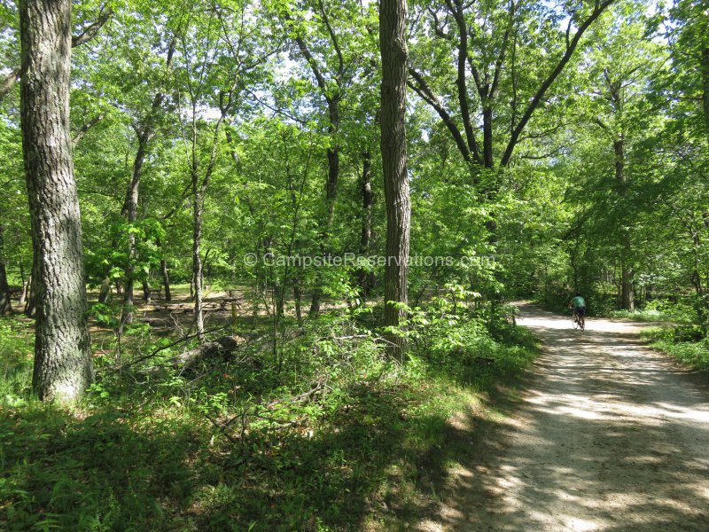 Group Campground at The Pinery Provincial Park, Ontario, Canada