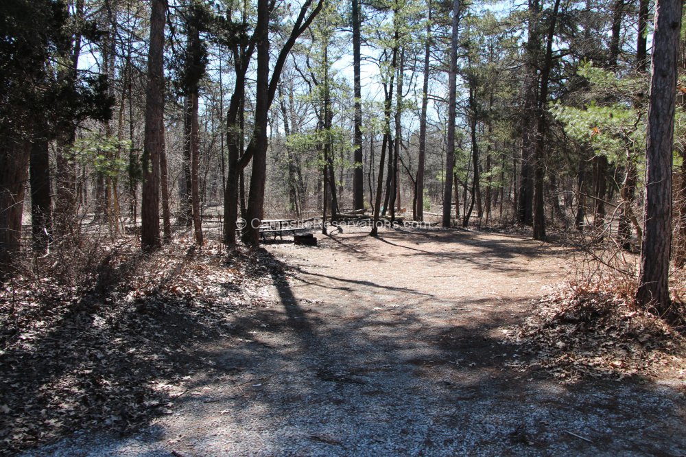 Campsite 208 in Dunes Campground at The Pinery Provincial Park, Ontario ...