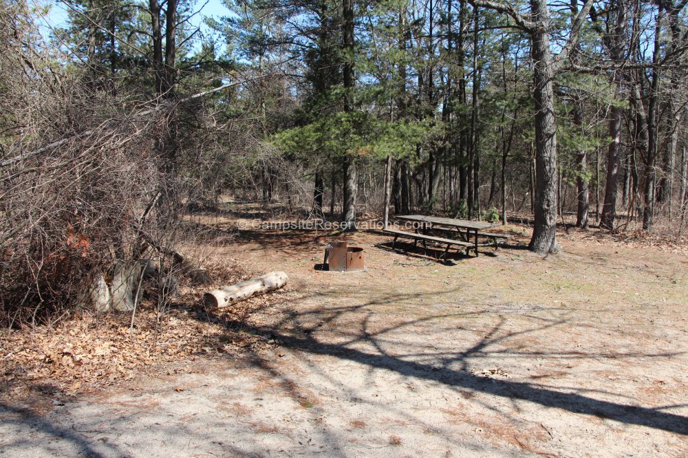 Photo of Campsite 222 in Dunes Campground at The Pinery Provincial Park ...