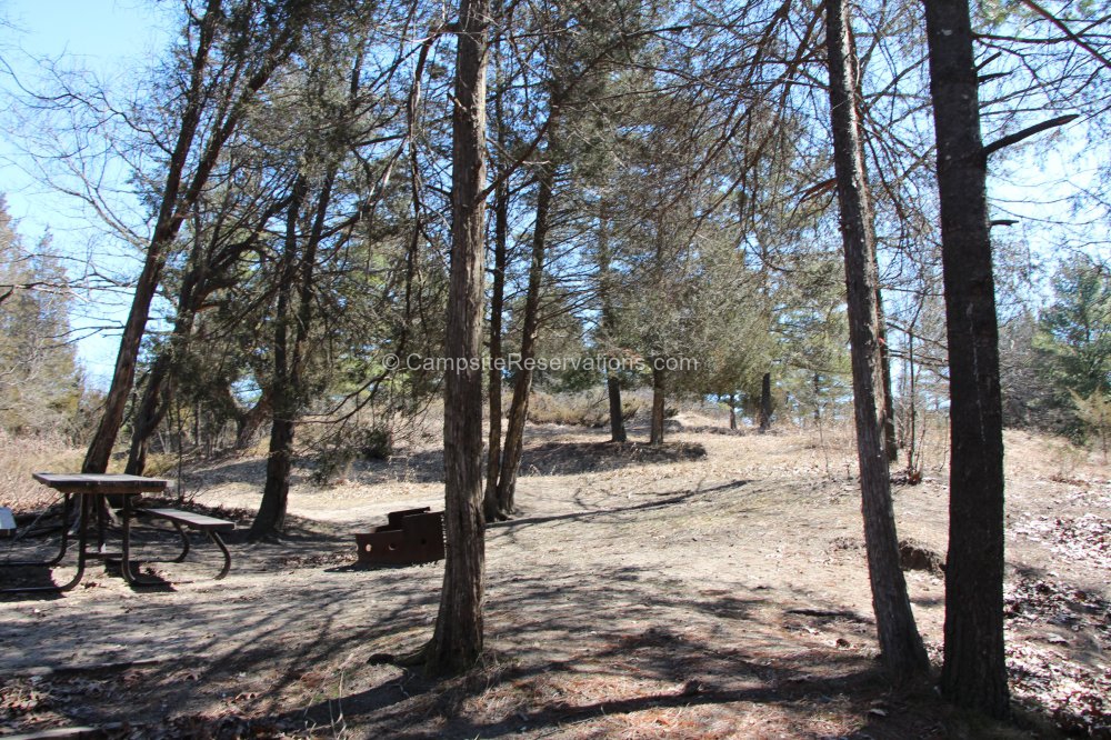 Photo of Campsite 226 in Dunes Campground at The Pinery Provincial Park ...