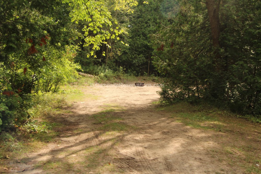 Campsite 129 in Outlet River Campground - A Loop at Sandbanks ...