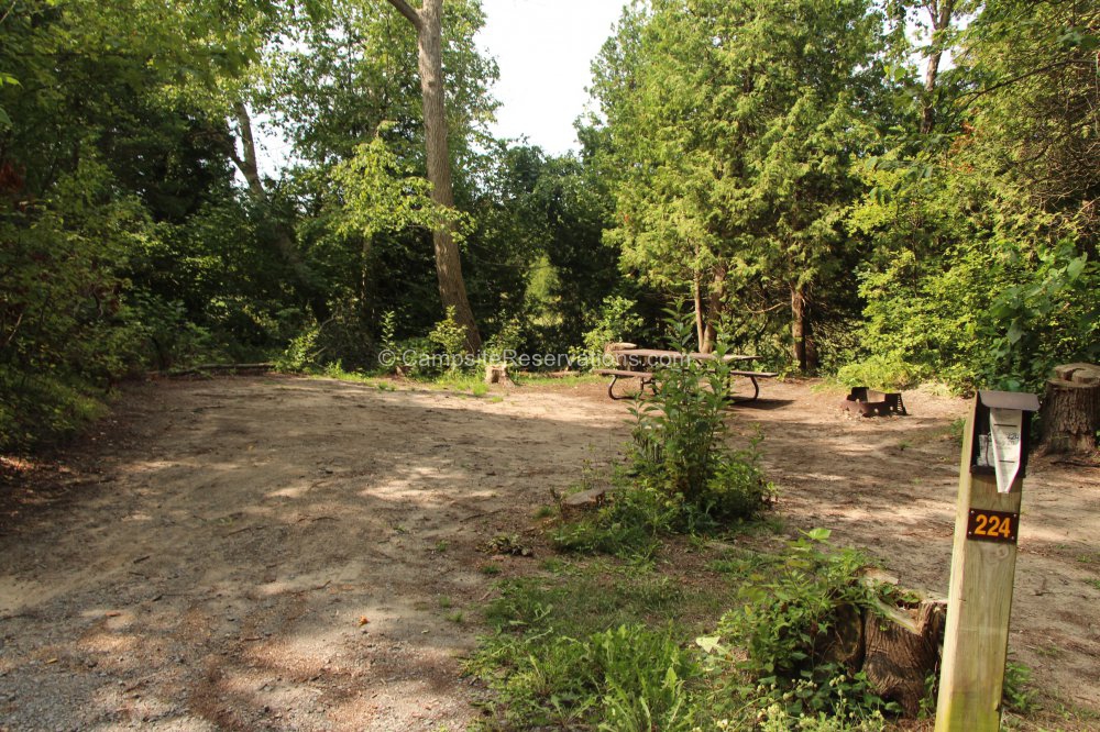 Campsite 224 in Outlet River Campground - B Loop at Sandbanks ...