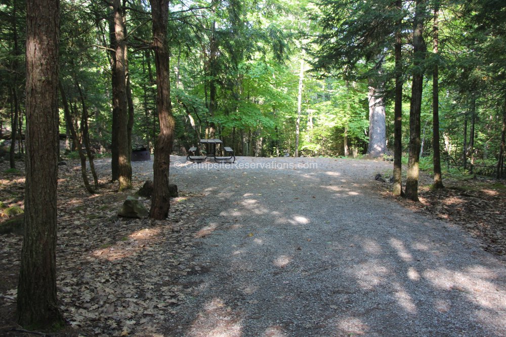 Photo of Campsite 107 in Granite Ridge Campground at Silent Lake ...