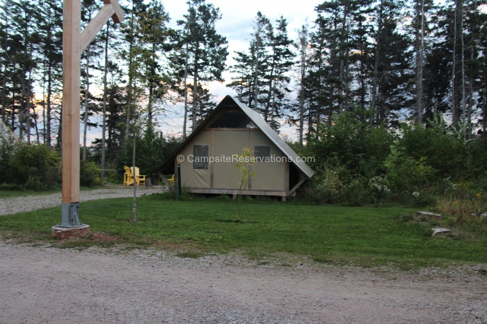 Campsite 01 in Cavendish Campground - oTENTik at Prince Edward Island ...