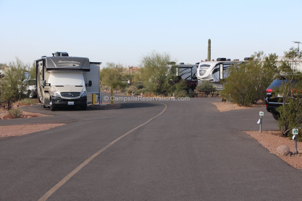 North Campground at Lost Dutchman State Park, Arizona, United States