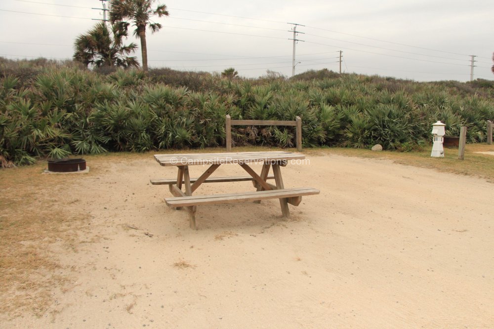 Photo of Campsite 28 in Beachside Campground at Gamble Rogers State Rec ...