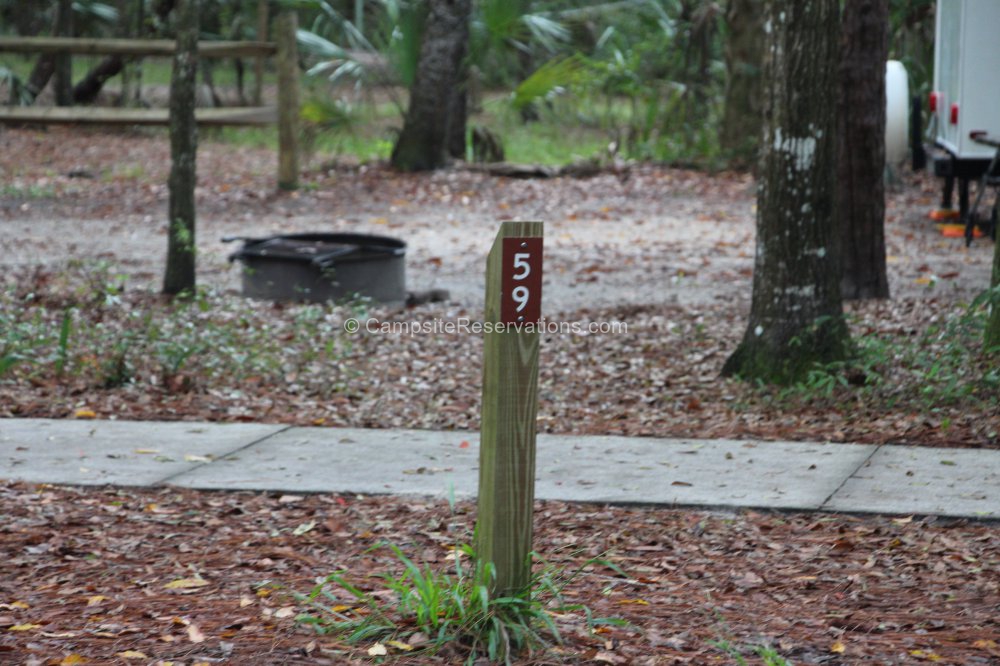 Campsite 59 in Wekiwa Springs State Park Campground at Wekiwa Springs ...