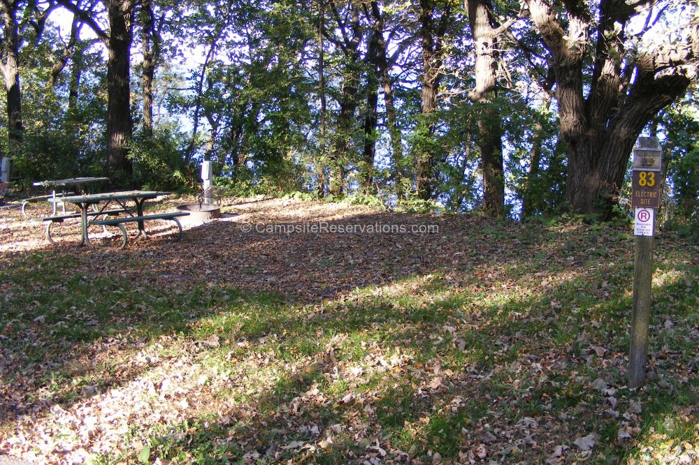 Campsite 083 in Marble Beach State Park Campground at Marble Beach ...