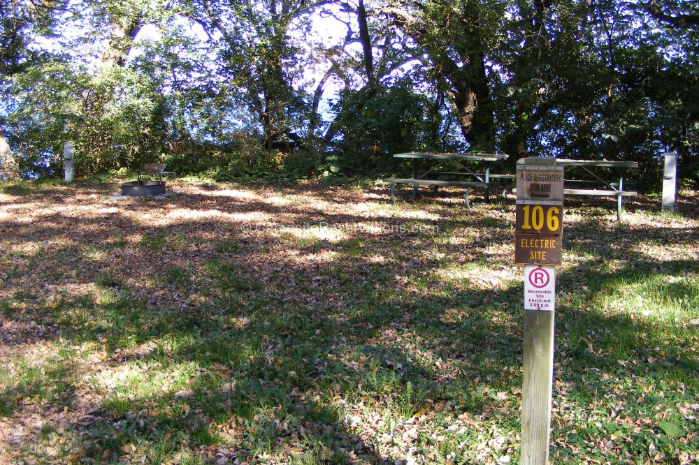 Campsite 106 in Marble Beach State Park Campground at Marble Beach ...
