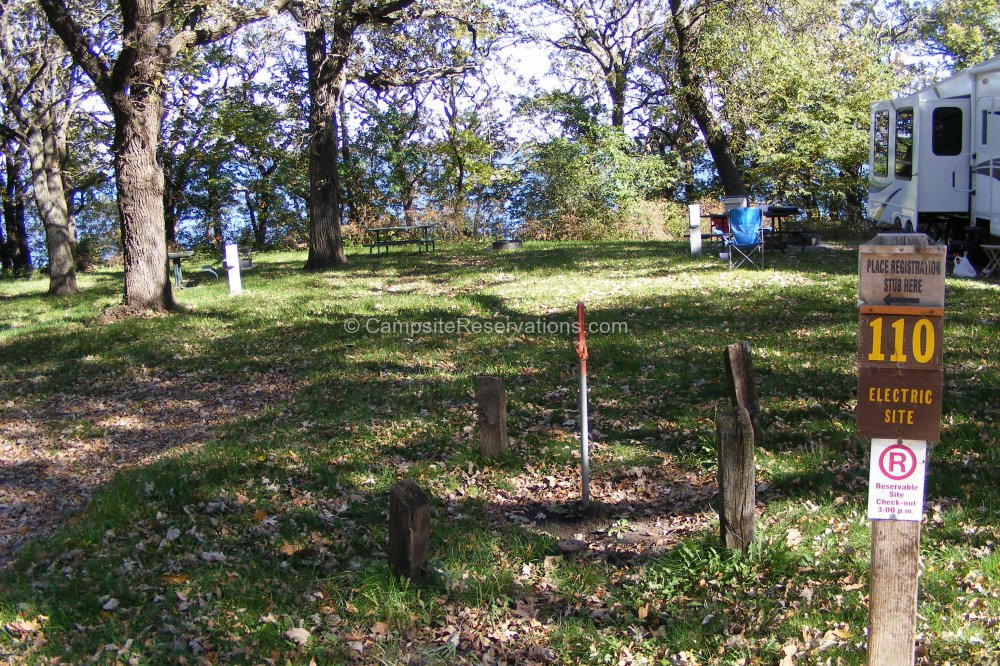 Campsite 110 in Marble Beach State Park Campground at Marble Beach ...