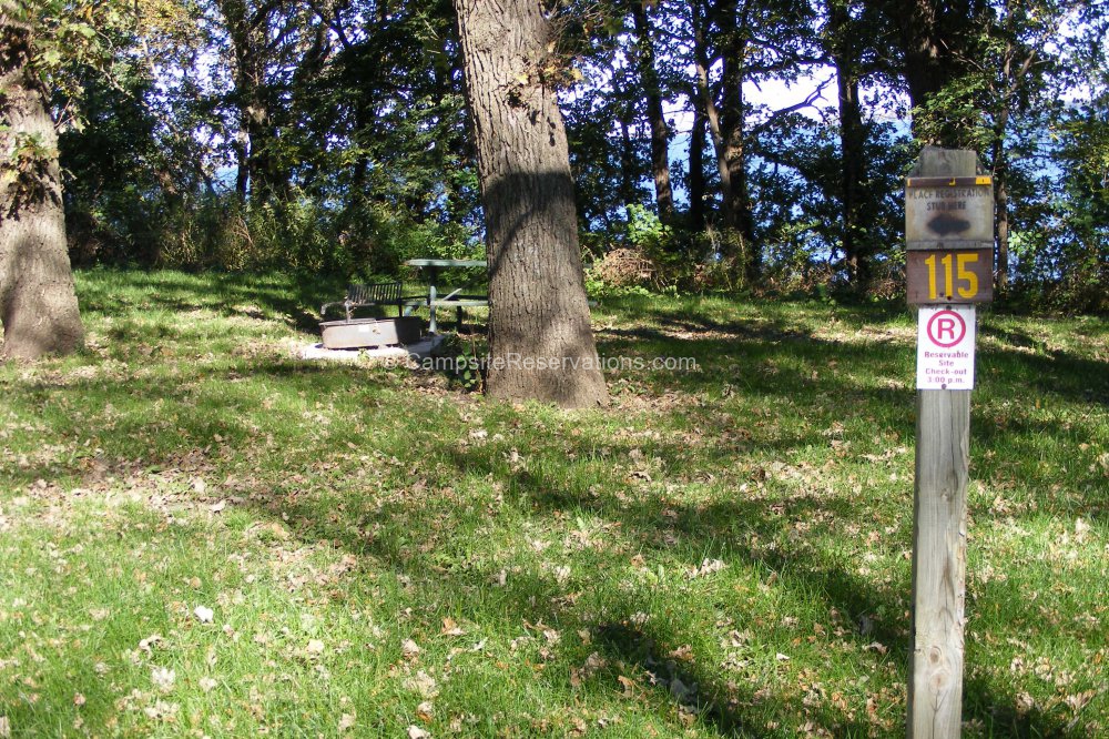 Campsite 115 in Marble Beach State Park Campground at Marble Beach ...