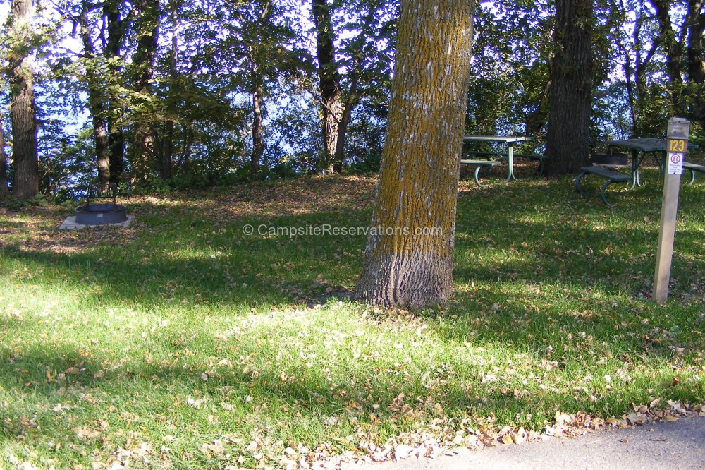 Campsite 123 in Marble Beach State Park Campground at Marble Beach ...