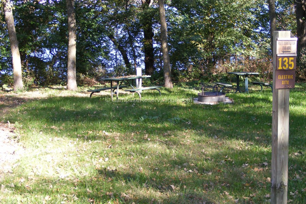 Campsite 135 in Marble Beach State Park Campground at Marble Beach ...