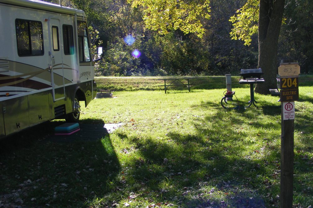 Campsite 204 in Marble Beach State Park Campground at Marble Beach ...