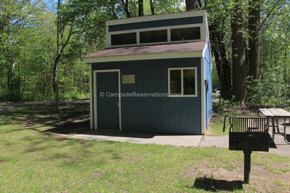 Photo of Campsite White Pine Cabin in South Campground at Lakeport ...