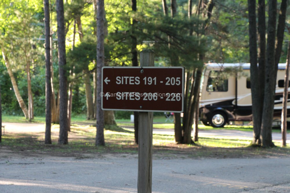 Sleeper State Park Campground at Sleeper State Park, Michigan, United ...