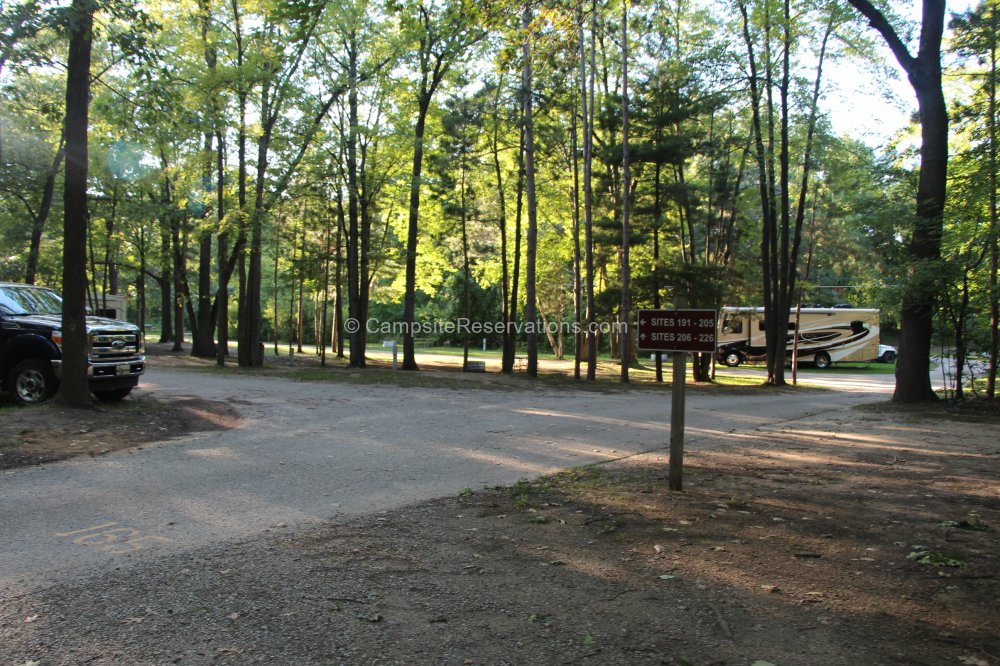 Sleeper State Park Campground at Sleeper State Park, Michigan, United ...