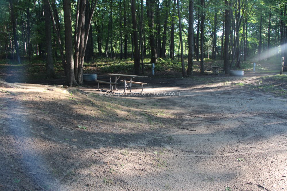 Campsite 150 in Sleeper State Park Campground at Sleeper State Park ...