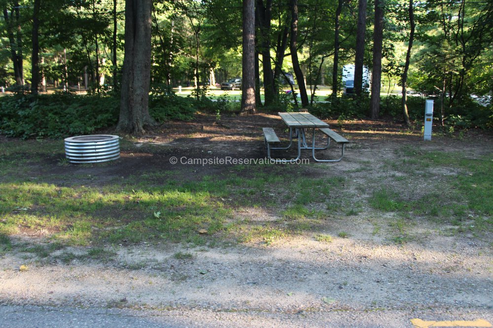 Campsite 189 in Sleeper State Park Campground at Sleeper State Park ...