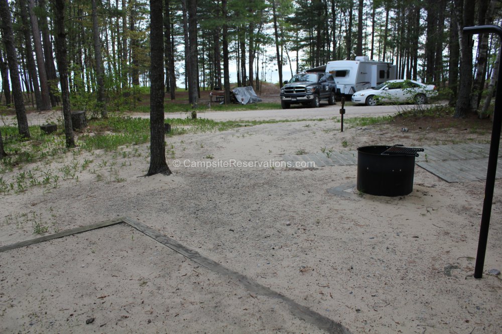 Photo of Campsite 06 in Twelvemile Beach Campground at Pictured Rocks ...