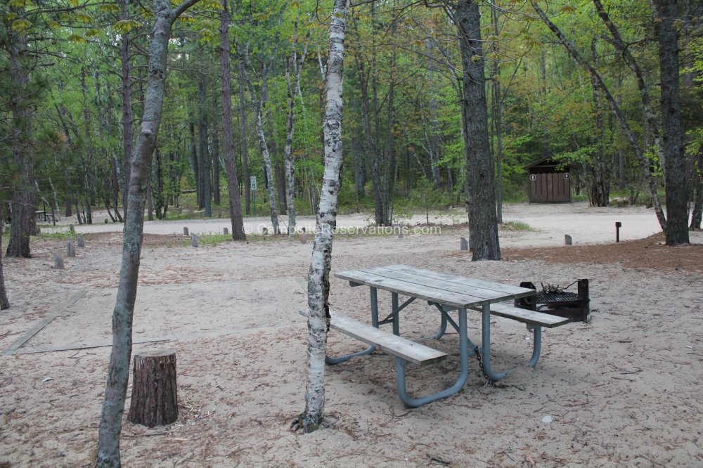 Photo of Campsite 15 in Twelvemile Beach Campground at Pictured Rocks ...