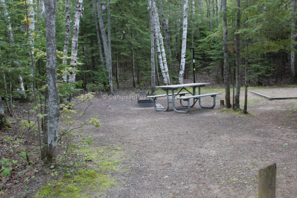 Photo of Campsite 20 in Twelvemile Beach Campground at Pictured Rocks ...
