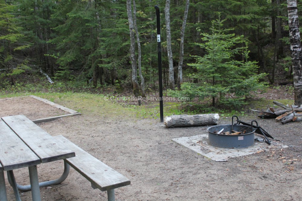 Photo of Campsite 21 in Twelvemile Beach Campground at Pictured Rocks ...