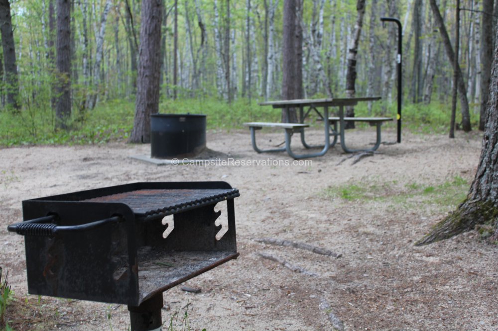 Photo of Campsite 02 in Twelvemile Beach Campground at Pictured Rocks ...