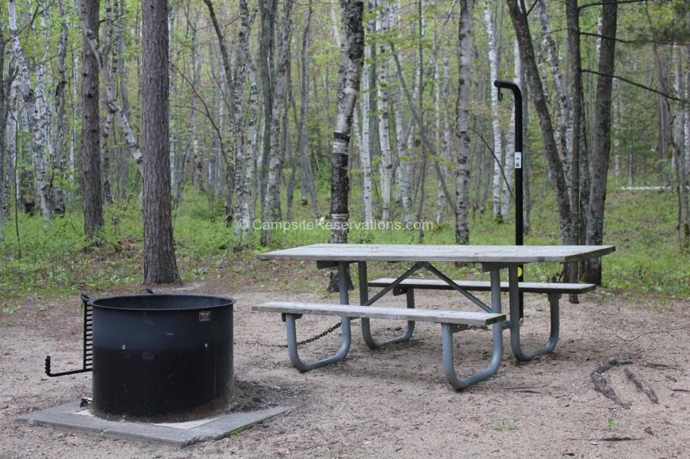Photo of Campsite 02 in Twelvemile Beach Campground at Pictured Rocks ...