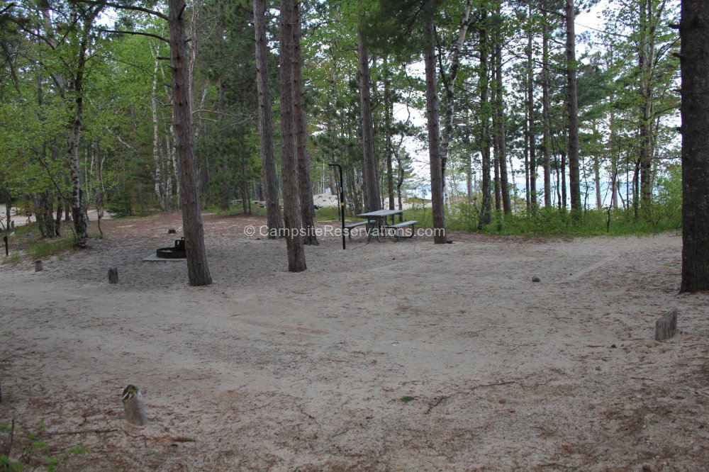 Photo of Campsite 16 in Twelvemile Beach Campground at Pictured Rocks ...