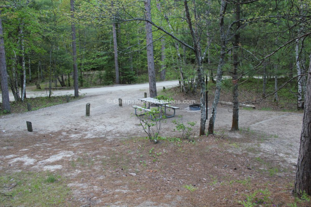 Photo of Campsite 19 in Twelvemile Beach Campground at Pictured Rocks ...