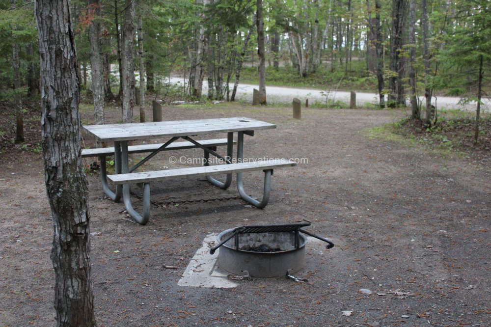 Photo of Campsite 20 in Twelvemile Beach Campground at Pictured Rocks ...