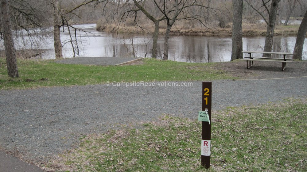 Campsite 21 in Interstate State Park Campground at Interstate State ...