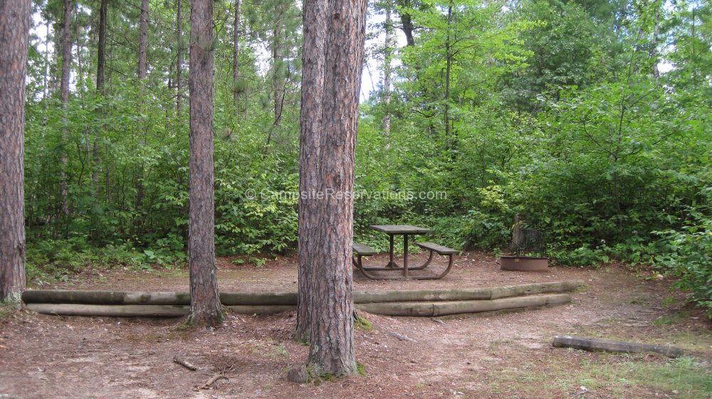 Campsite 01 in Beatrice Lake Campground at McCarthy Beach State Park ...