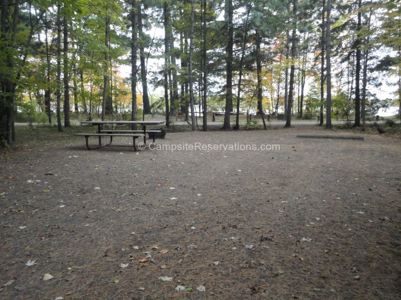 Campsite 21 in Side Lake Campground at McCarthy Beach State Park ...