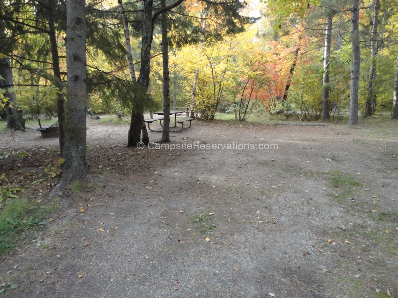 Campsite 32 in Side Lake Campground at McCarthy Beach State Park ...