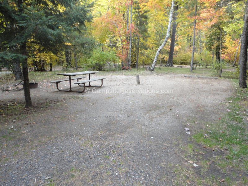 Campsite 33 in Side Lake Campground at McCarthy Beach State Park ...