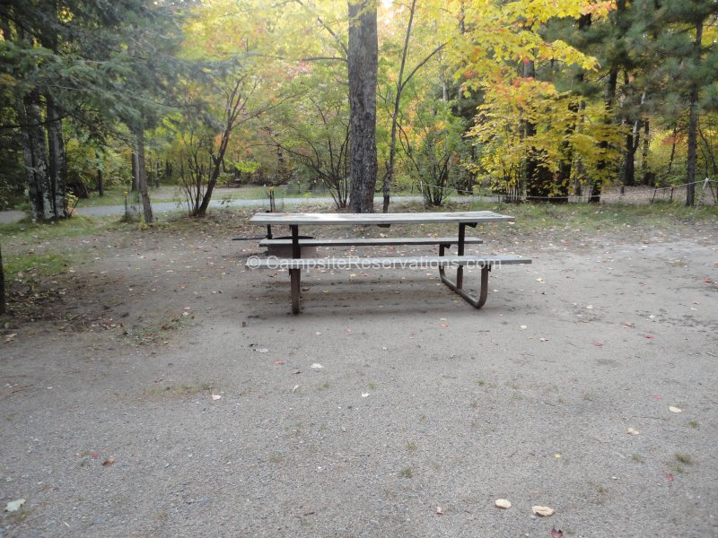 Campsite 33 in Side Lake Campground at McCarthy Beach State Park ...