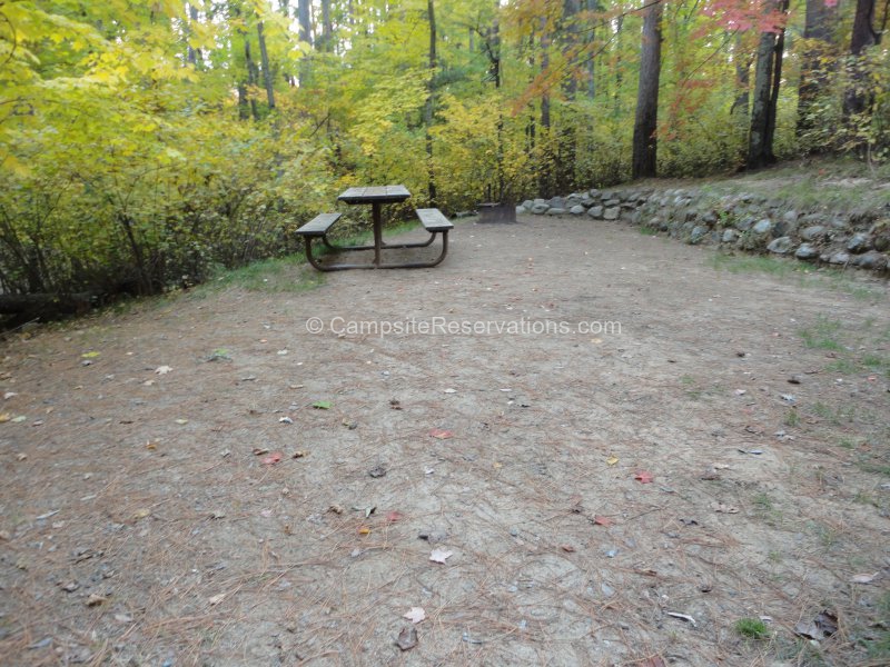 Photo of Campsite 46 in Side Lake Campground at McCarthy Beach State ...