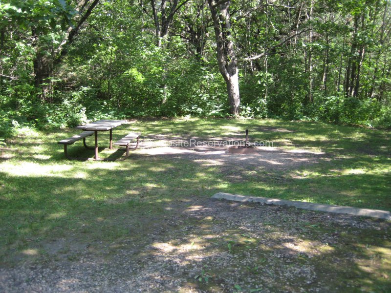 Campsite A02 in Red Fox Campground - A Loop at Minneopa State Park ...