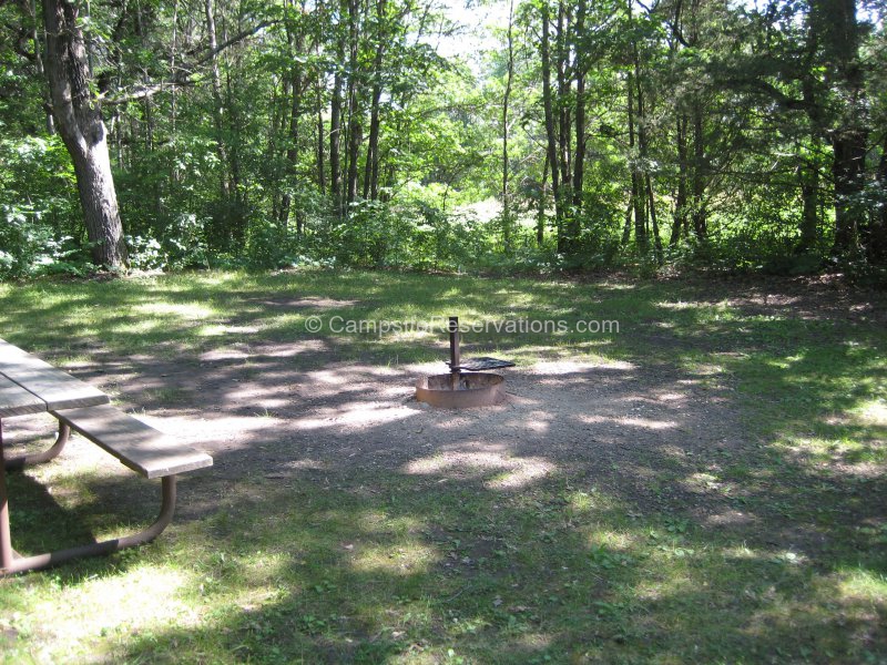 Campsite A02 in Red Fox Campground - A Loop at Minneopa State Park ...