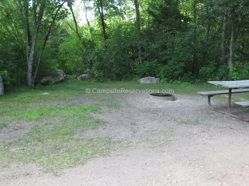 Campsite B02e in Red Fox Campground - B Loop at Minneopa State Park ...