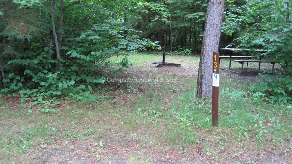 Photo of Campsite 13 in Chase Point Campground at Scenic State Park ...
