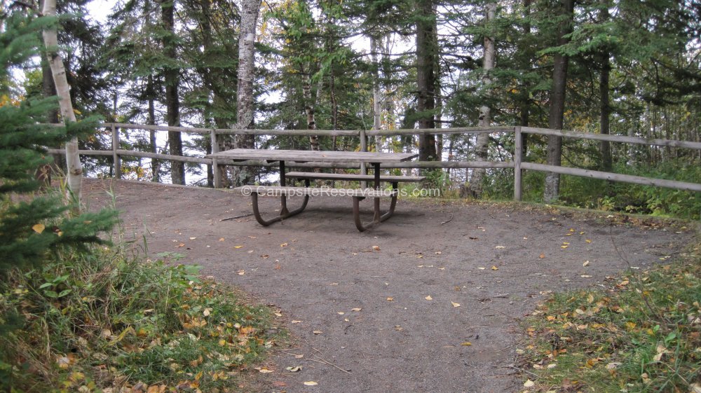 Campsite 03 in Cart-in Campground at Split Rock Lighthouse State Park ...