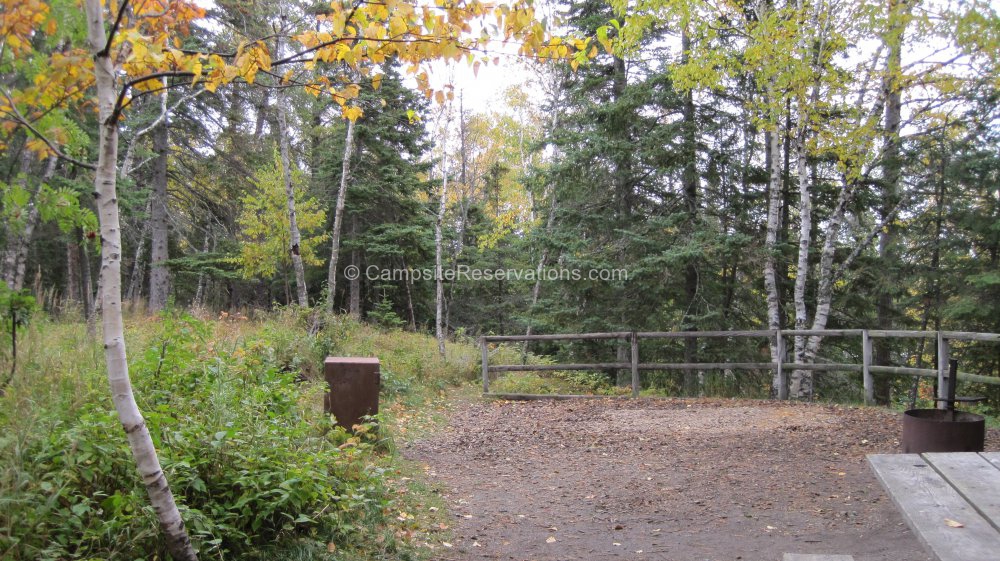 Campsite 03 in Cart-in Campground at Split Rock Lighthouse State Park ...