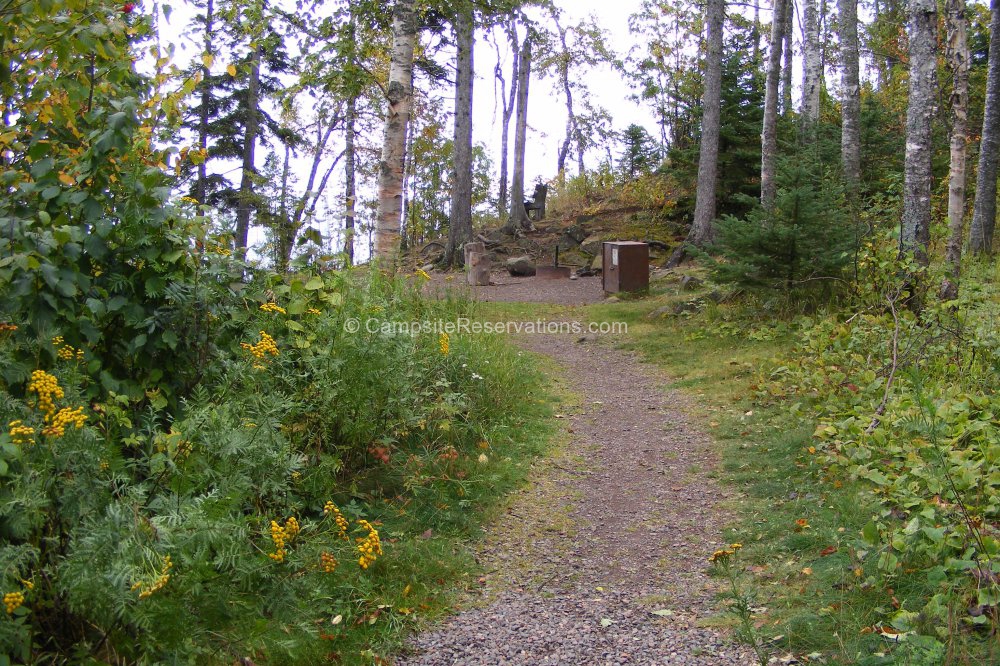 Campsite 13 in Cart-in Campground at Split Rock Lighthouse State Park ...