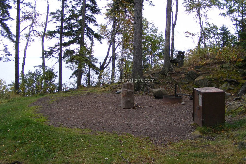 Campsite 13 in Cart-in Campground at Split Rock Lighthouse State Park ...