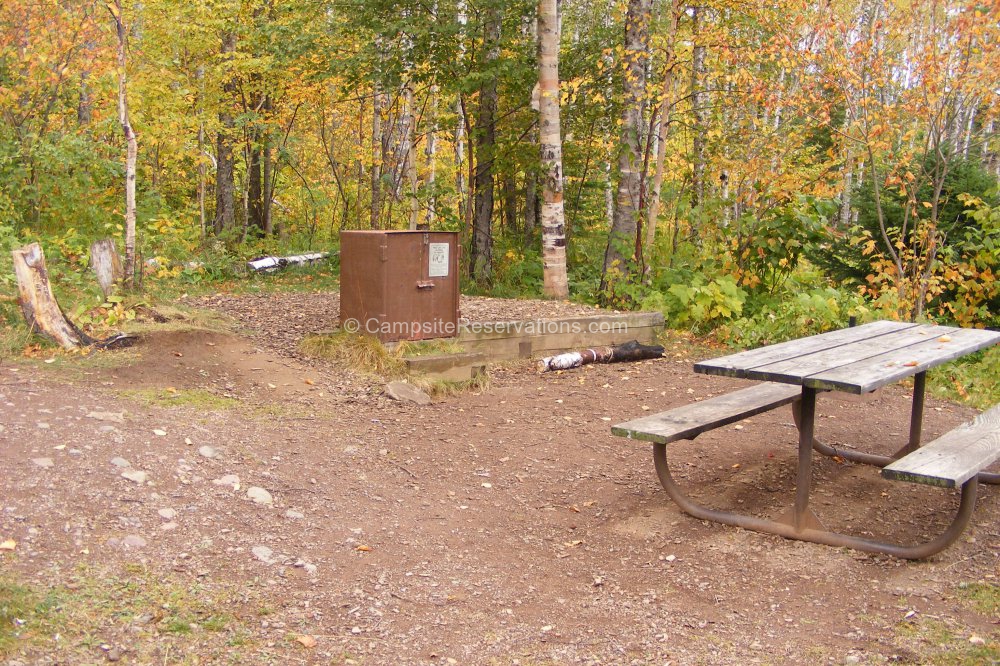 Campsite 14 in Cart-in Campground at Split Rock Lighthouse State Park ...