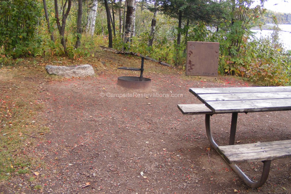 Campsite 18 in Cart-in Campground at Split Rock Lighthouse State Park ...