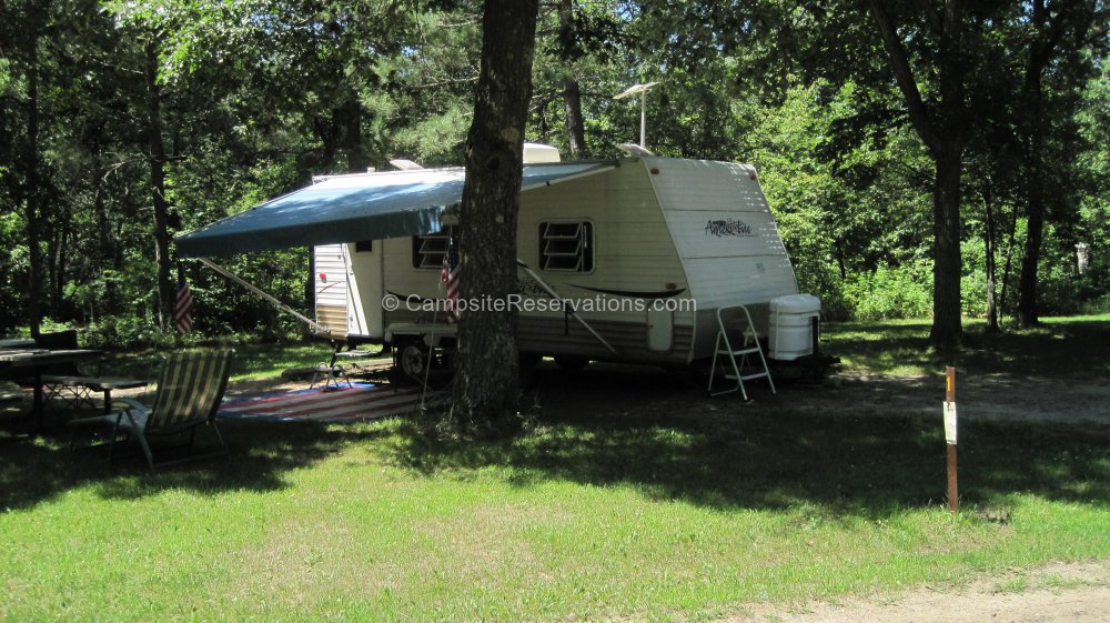 Campsite 01e in Crow Wing State Park Campground at Crow Wing State Park ...